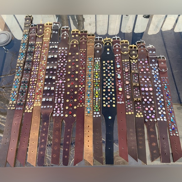 Hand Crafted | Dresses | Beautiful Crystal Leather Handmade Dog And Cat ...